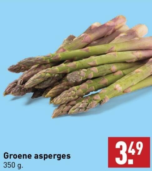 Groene asperges 350g aanbieding bij ALDI
