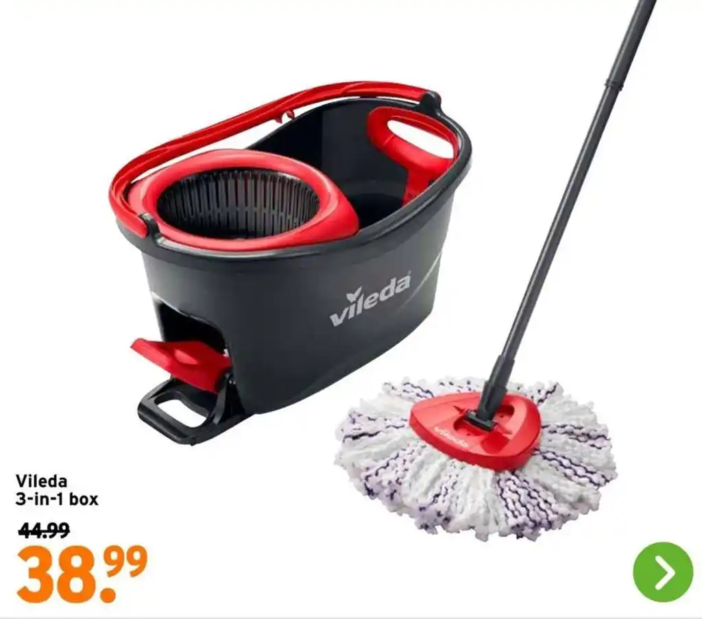 Vileda 3-in-1 box aanbieding bij GAMMA