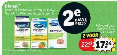 Bional Nervovit Forte aanbieding bij Kruidvat