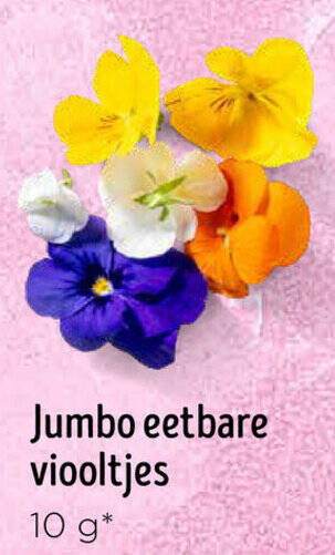 Eetbare viooltjes 10g aanbieding bij Jumbo