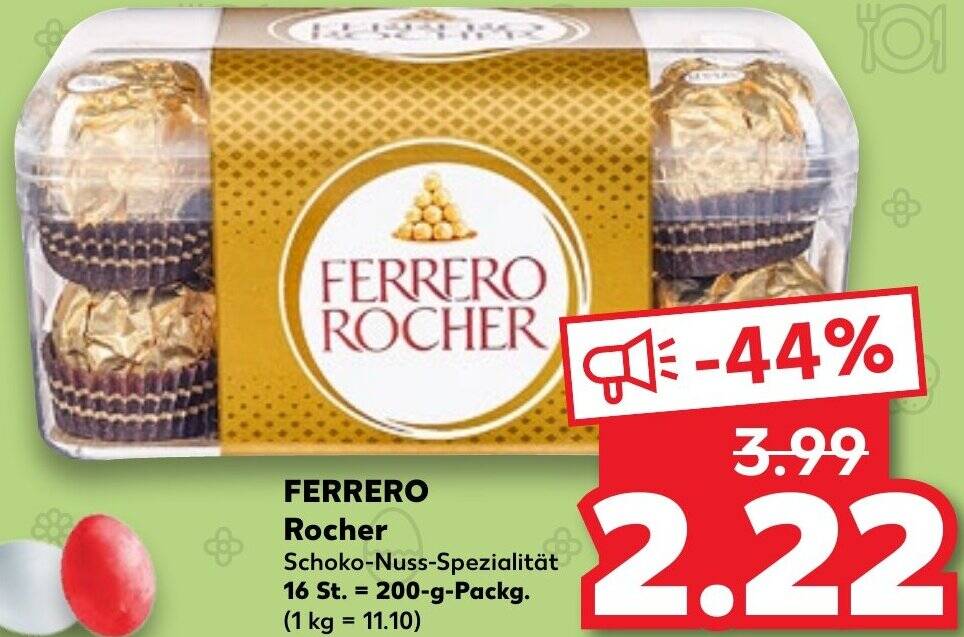 FERRERO Rocher 200g aanbieding bij Kaufland DE