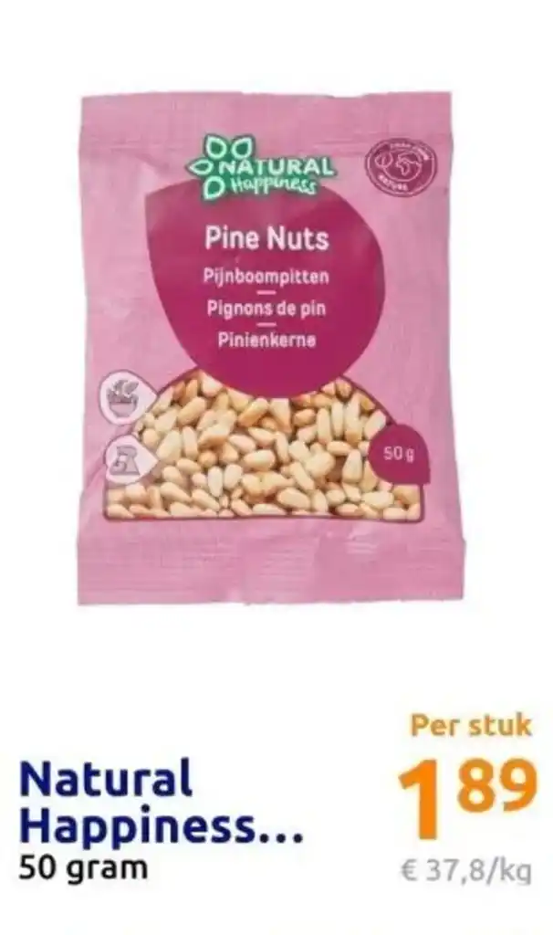 Natural Happiness... 50 gram aanbieding bij Action