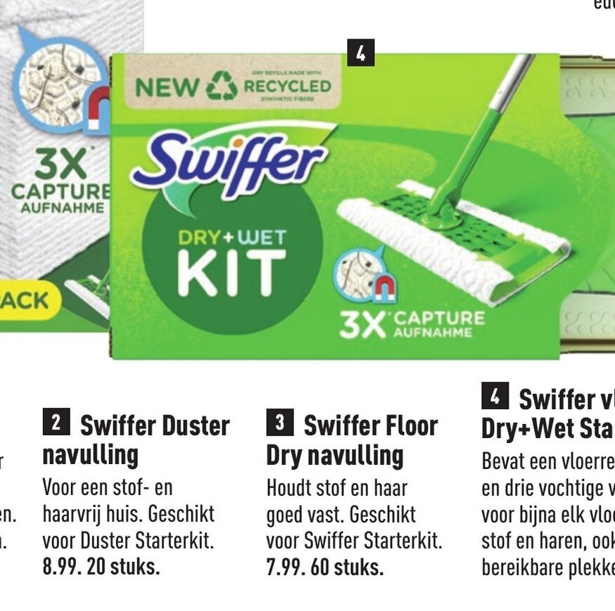 Swiffer Duster Navulling 20 stuks aanbieding bij ALDI