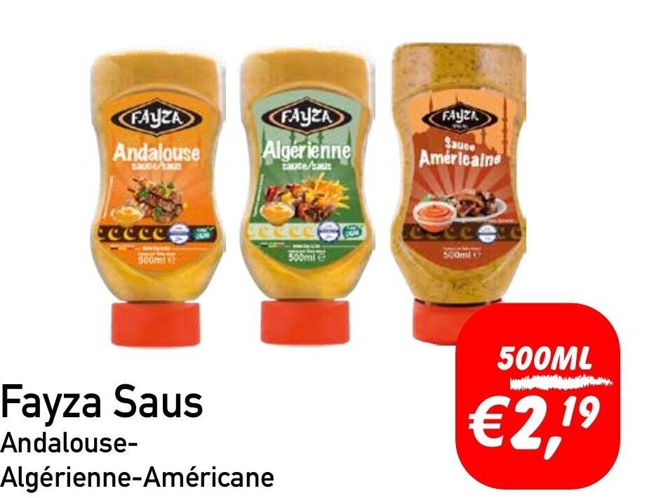 Fayza Saus 500ml aanbieding bij Tanger Markt