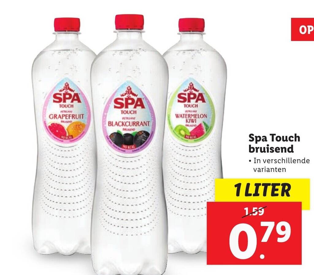 Spa Touch bruisend 1 liter aanbieding bij Lidl