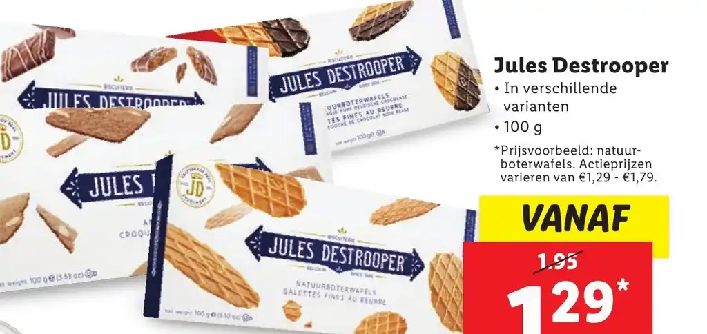 Jules Destrooper 100 g aanbieding bij Lidl