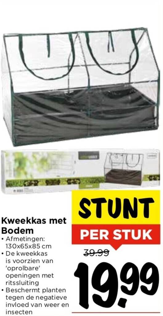 Kweekkas met Bodem aanbieding bij Vomar Voordeelmarkt