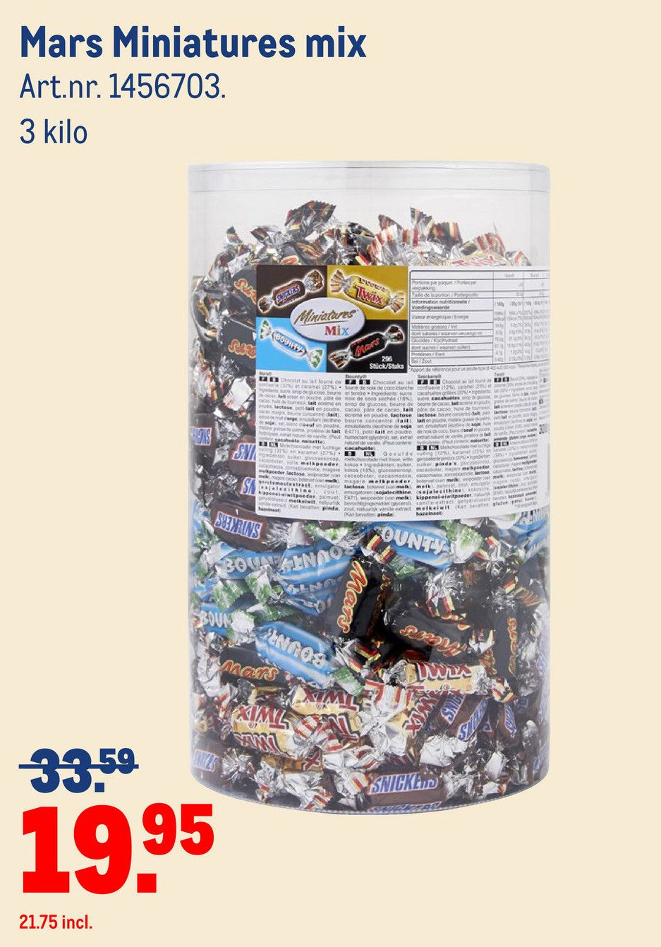 Mars Miniatures mix aanbieding bij Makro