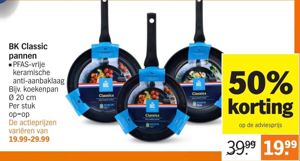 BK classic pannen 20 cm aanbieding bij Albert Heijn