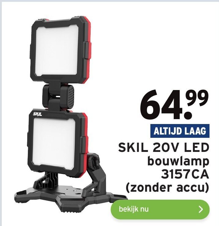 Skil 20V LED bouwlamp 3157CA aanbieding bij GAMMA