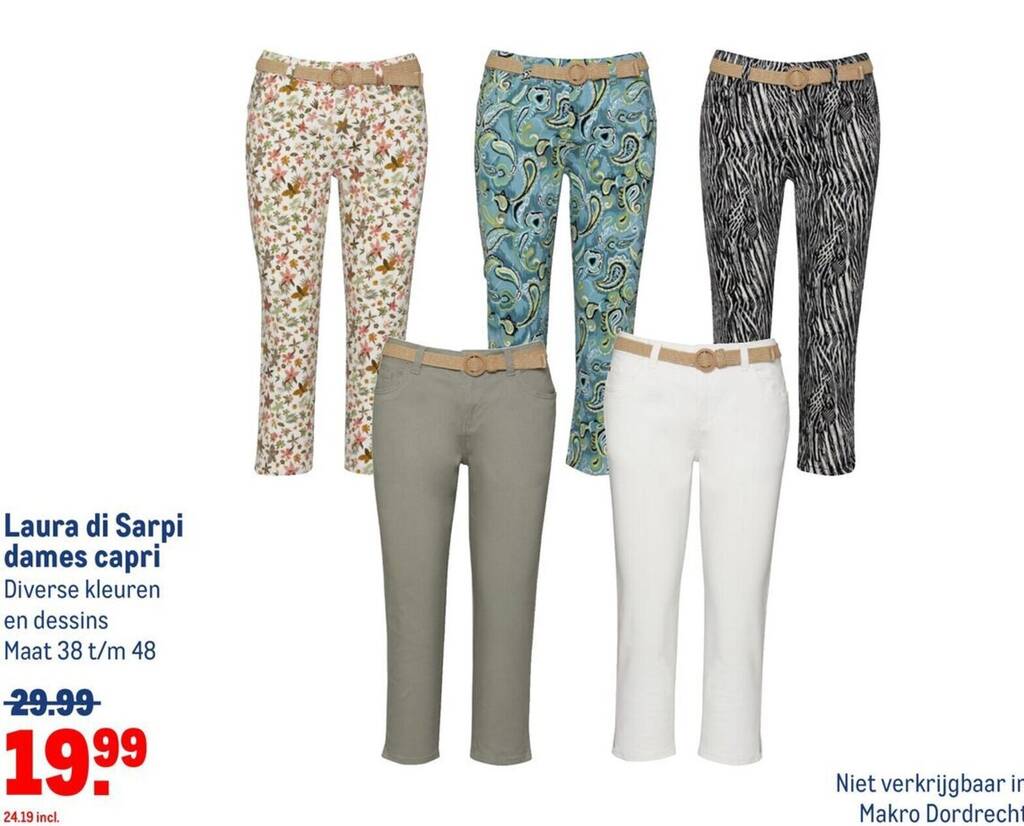 Laura di Sarpi dames capri aanbieding bij Makro