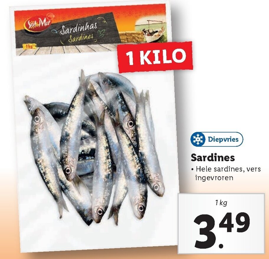 Sol Mar Sardines 1kg aanbieding bij Lidl