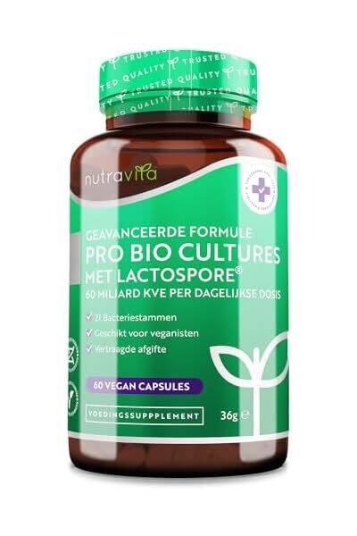60 Miljard CFU Pro Bio Cultures Complex - Probiotica - Veganistisch ...