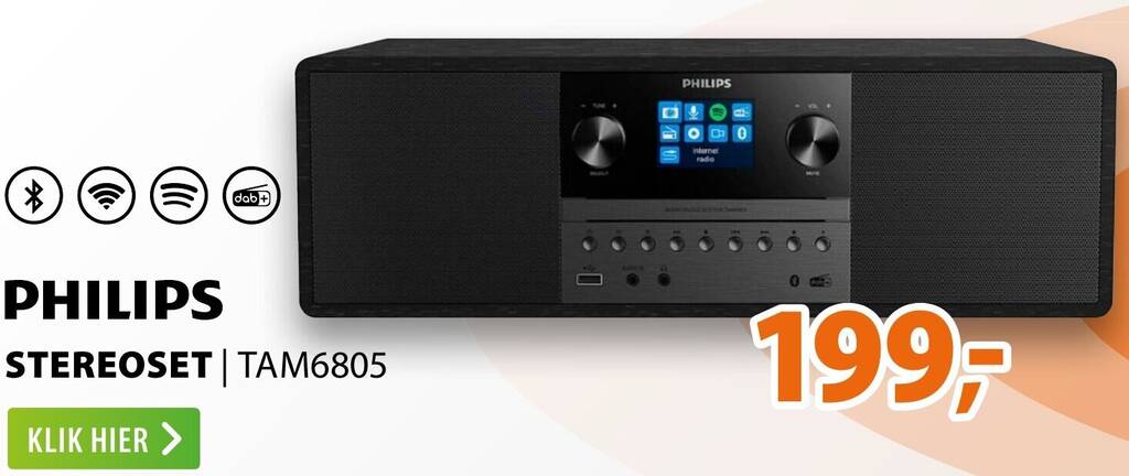 PHILIPS STEREOSET TAM6805 aanbieding bij Expert