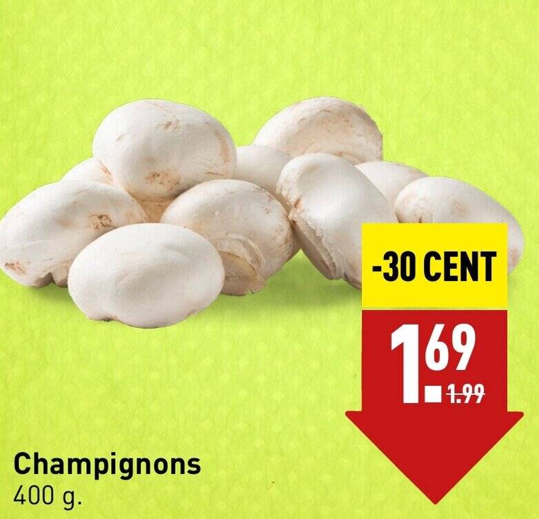 Champignons 400 g. aanbieding bij ALDI