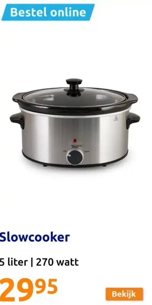 Slowcooker 5 liter aanbieding bij Action