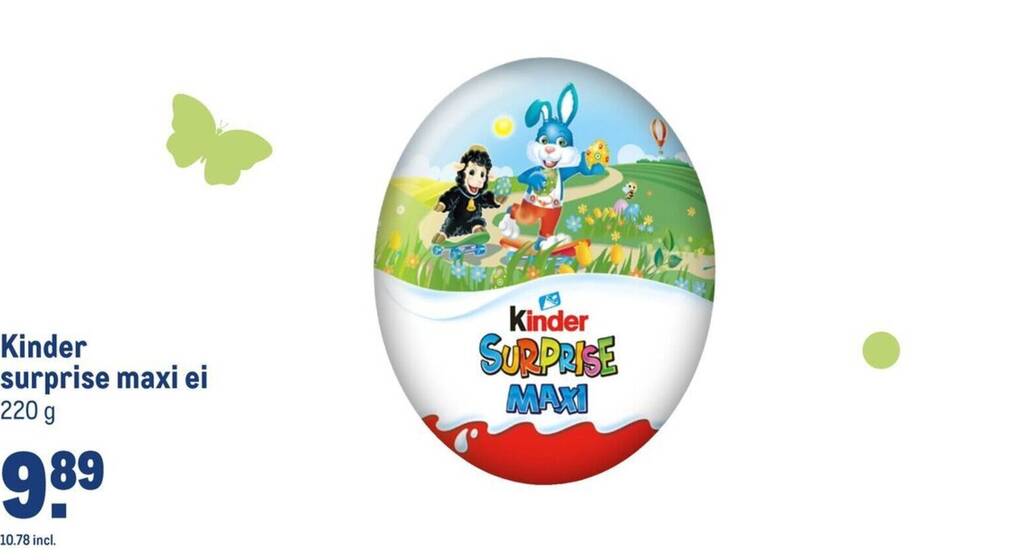 Kinder surprise maxi ei 220 g aanbieding bij Makro