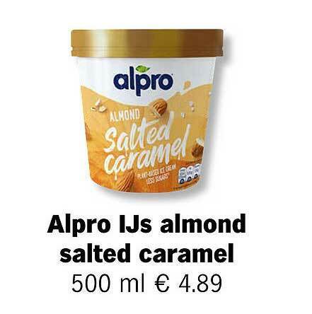 Alpro Ijs Almond Salted Caramel aanbieding bij Albert Heijn
