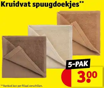 Spuugdoekjes 5-PAK aanbieding bij Kruidvat