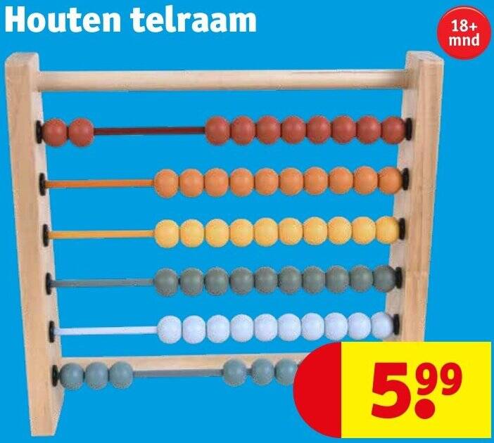 Houten telraam aanbieding bij Kruidvat