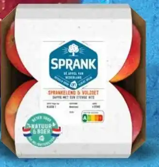 Sprank appels per schaal aanbieding bij Albert Heijn