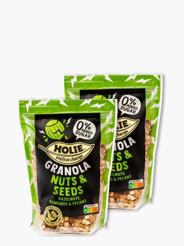 Holie Granola Nuts & Seeds 350 gram 2x aanbieding bij Flink