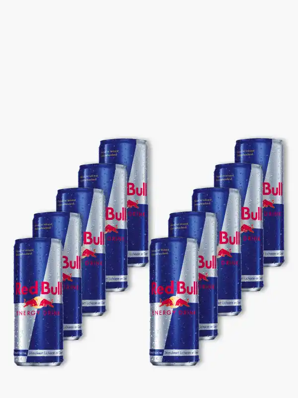 Red Bull Energy Regular 25cl 10x aanbieding bij Flink