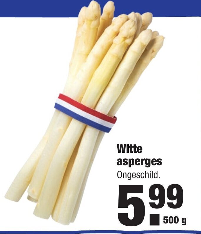 Witte asperges 500 gr aanbieding bij ALDI
