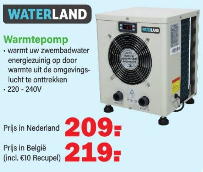 WATERLAND Warmtepomp aanbieding bij Van Cranenbroek
