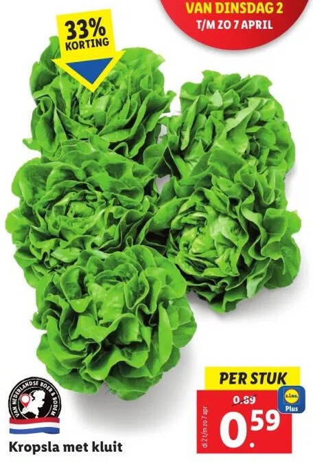 Kropsla met kluit aanbieding bij Lidl