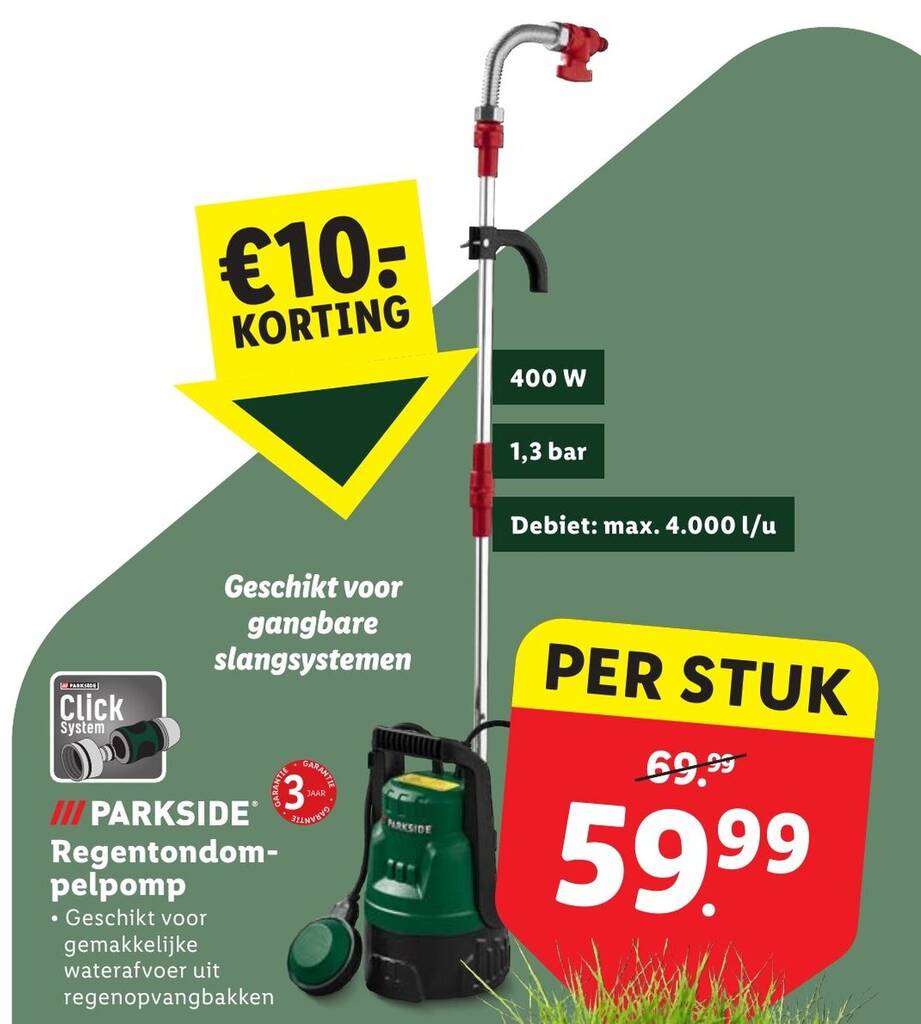 PARKSIDE Regenton Dompelpomp aanbieding bij Lidl