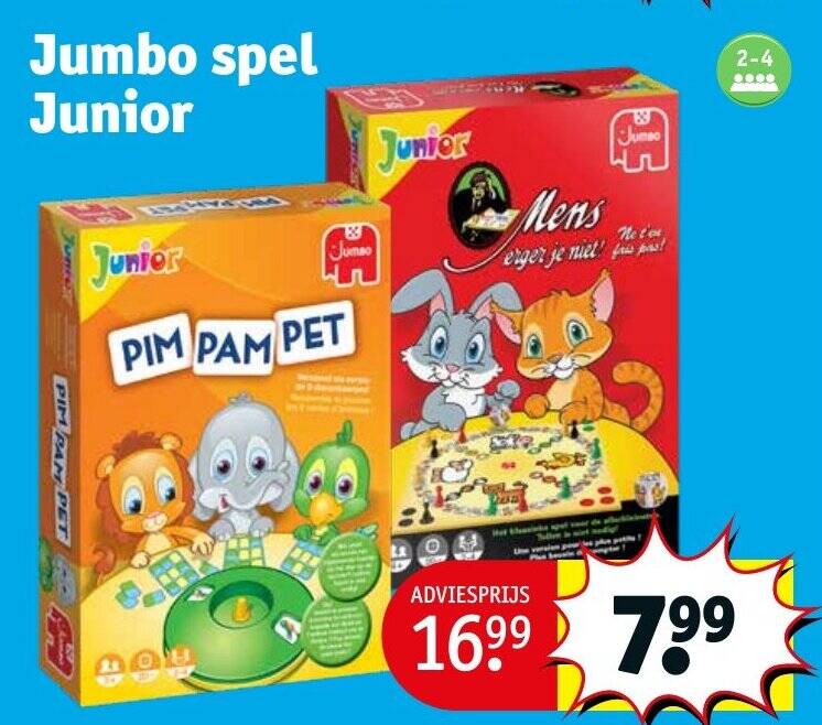 Jumbo spel Junior aanbieding bij Kruidvat