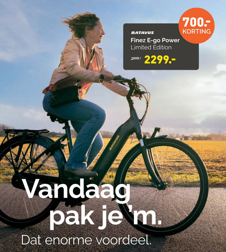 BATAVUS Finez E-go Power Limited Edition aanbieding bij Bike Totaal
