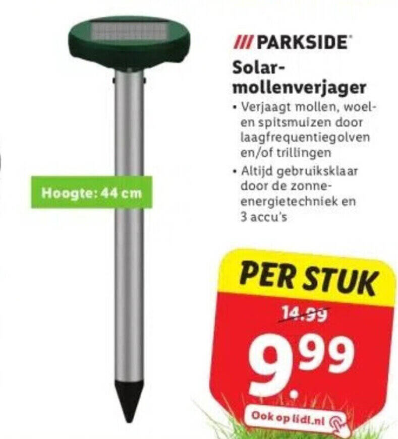 PARKSIDE Solar mollenverjager aanbieding bij Lidl