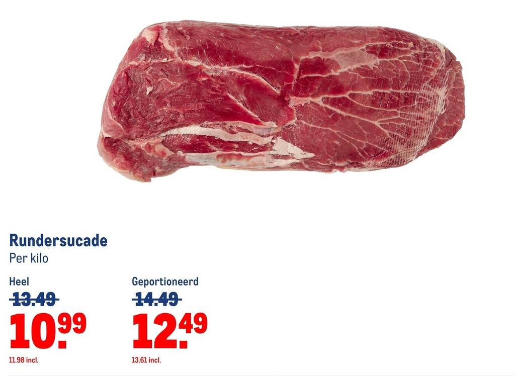 Rundersucade Per kilo Heel aanbieding bij Makro
