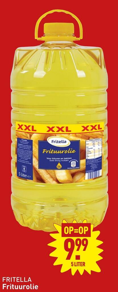 FRITELLA Frituurolie 5 liter aanbieding bij ALDI
