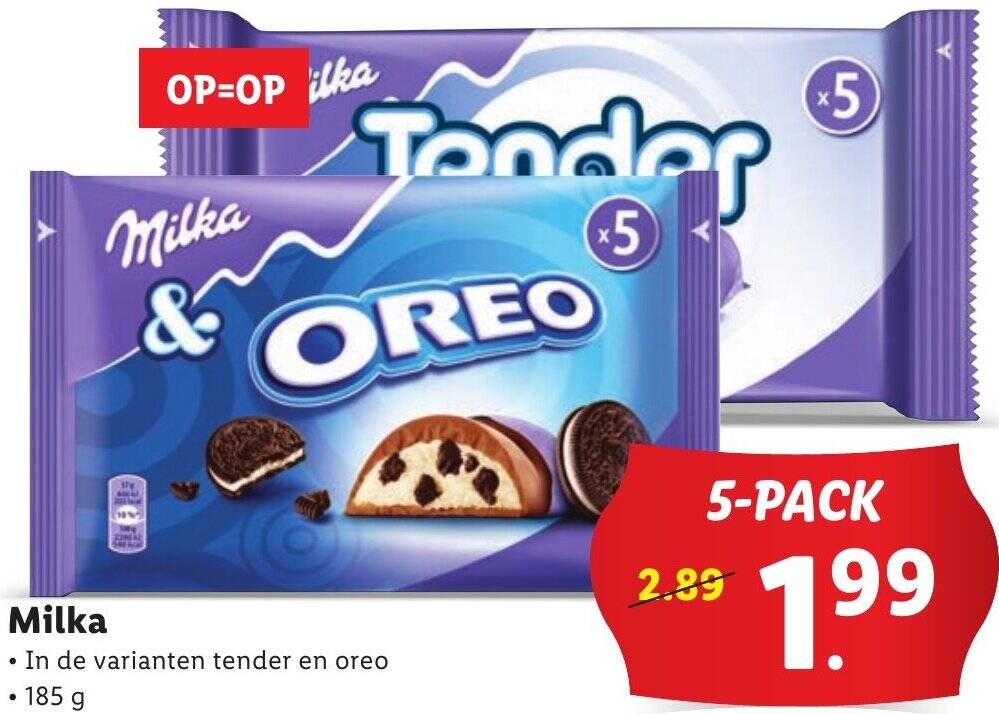 Milka 185 g aanbieding bij Lidl