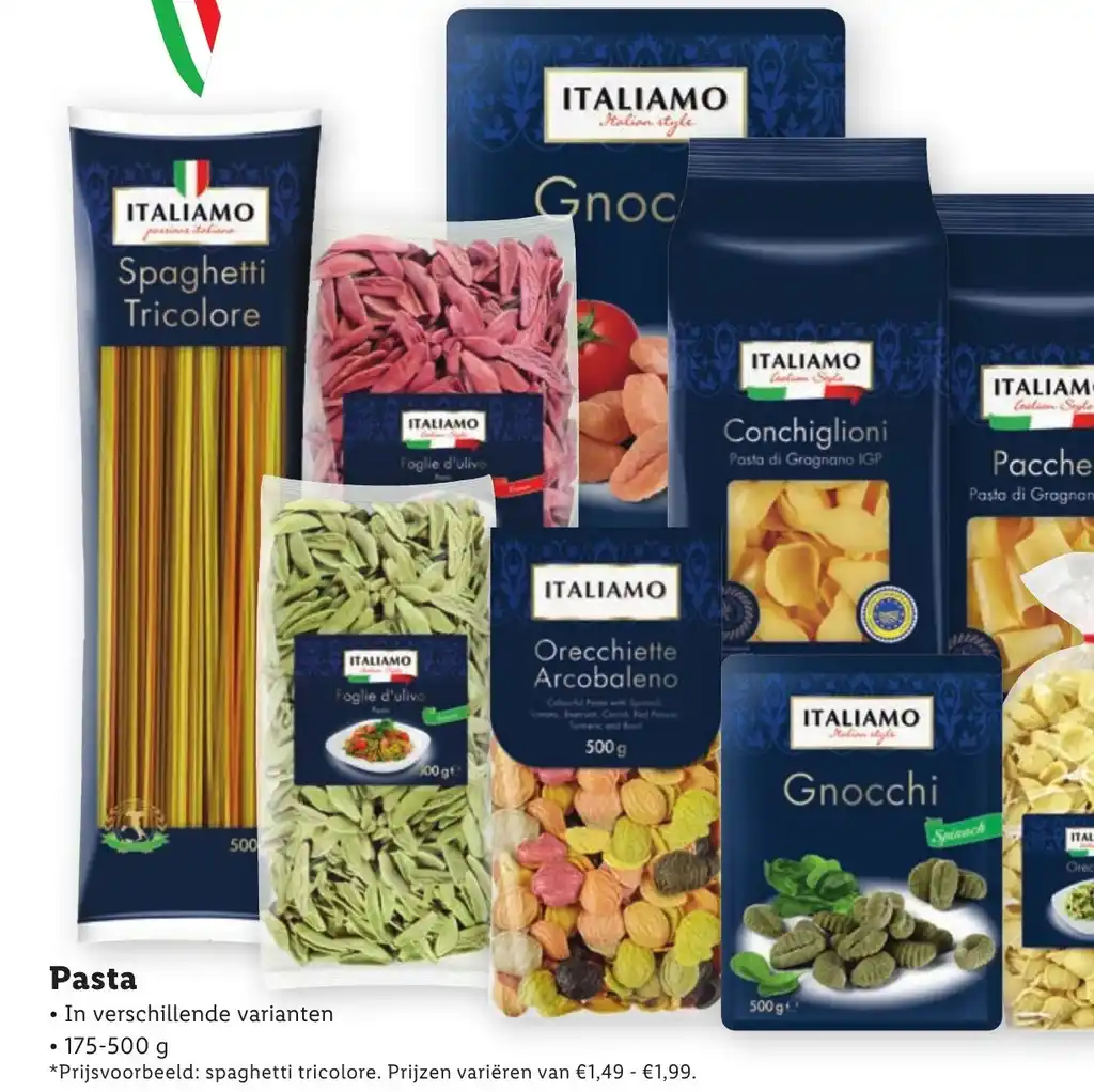 Pasta 175 - 500g aanbieding bij Lidl