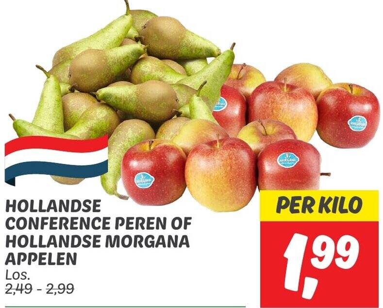 CONFERENCE PEREN OF MORGANA APPELEN aanbieding bij Dekamarkt