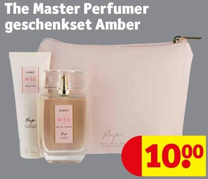 The master perfumer geschenkset amber aanbieding bij Kruidvat