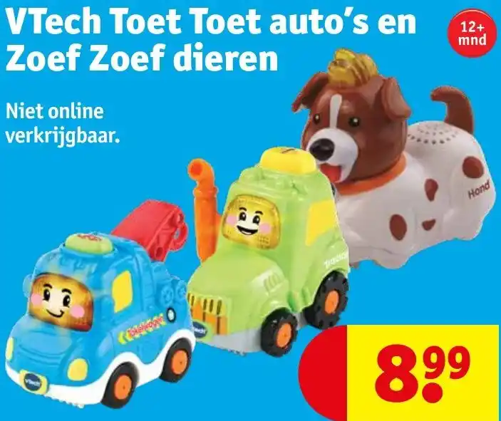 VTech Toet Toet auto's en Zoef Zoef dieren aanbieding bij Kruidvat