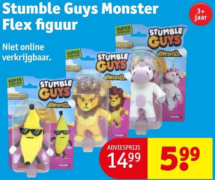 Stumble Guys Monster Flex figuur aanbieding bij Kruidvat
