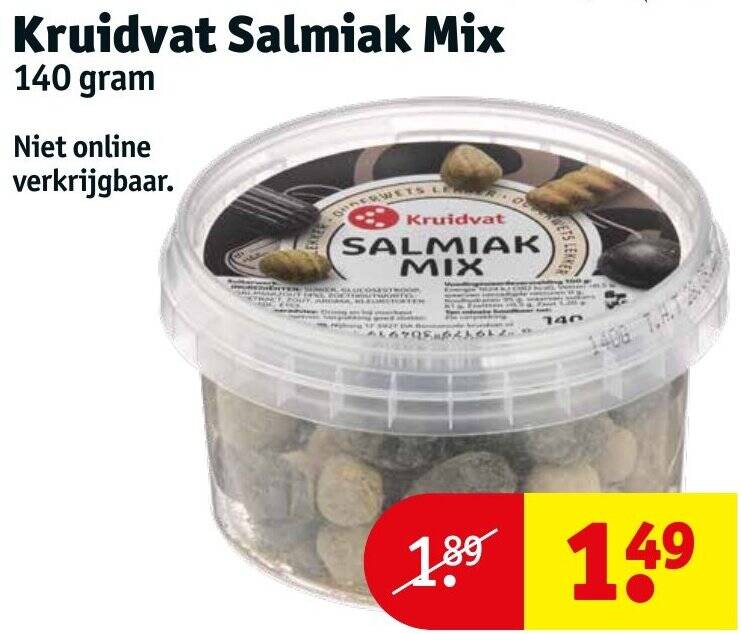 Salmiak Mix 140g aanbieding bij Kruidvat