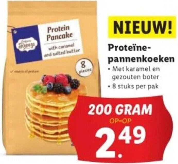 Proteïne Pannenkoeken 200g aanbieding bij Lidl