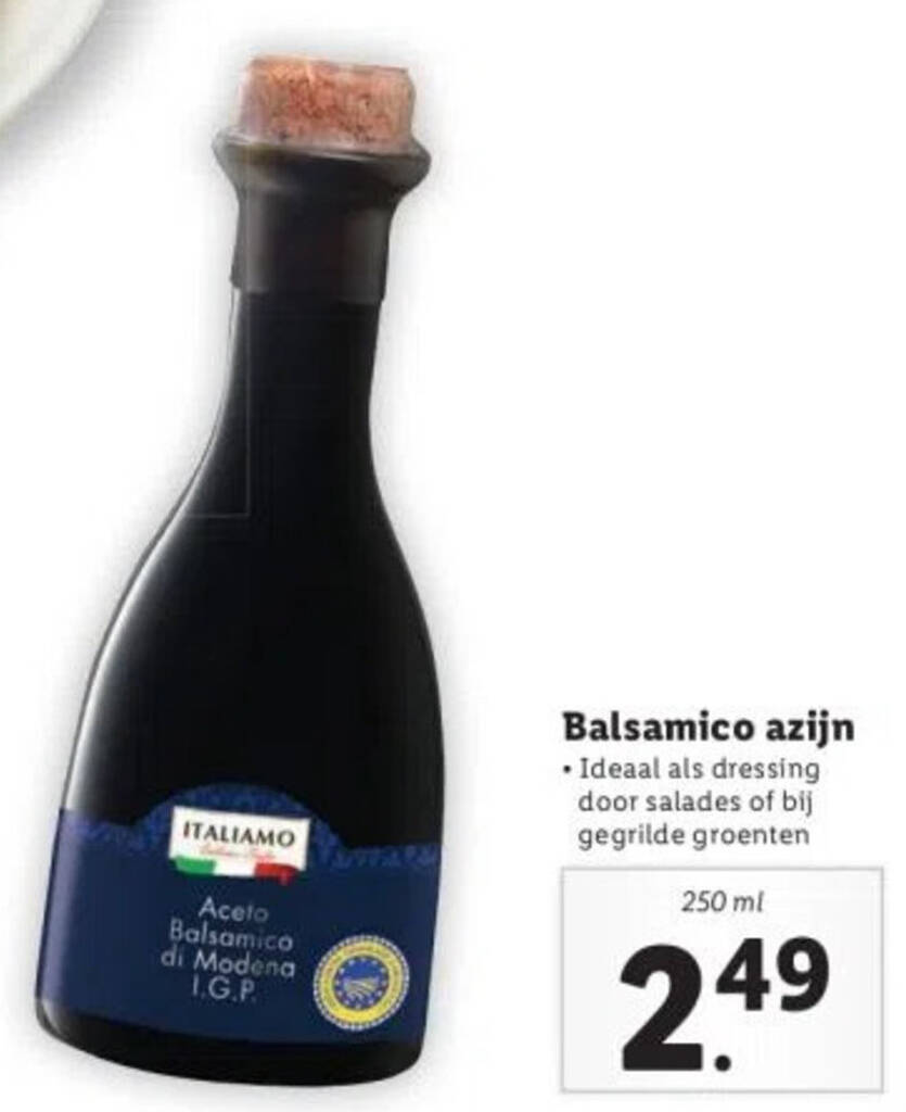 Balsamico azijn 250ml aanbieding bij Lidl