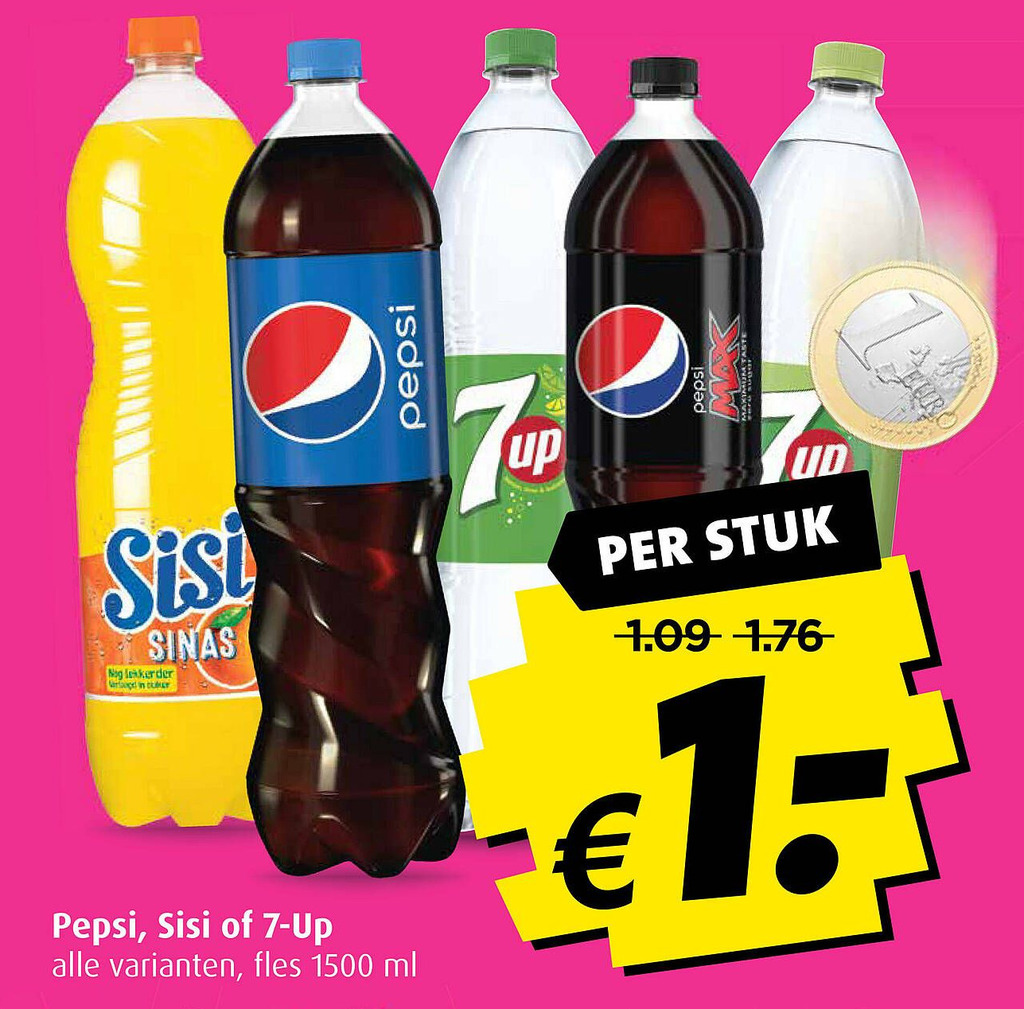 Pepsi, Sisi of 7-Up aanbieding bij Boni