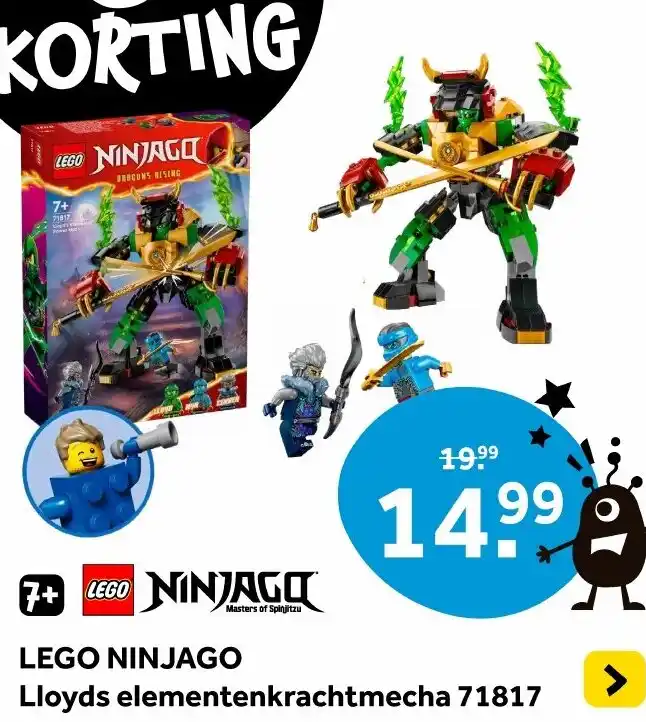 LEGO NINJAGO Lloyds elementenkrachtmecha 71817 aanbieding bij Intertoys