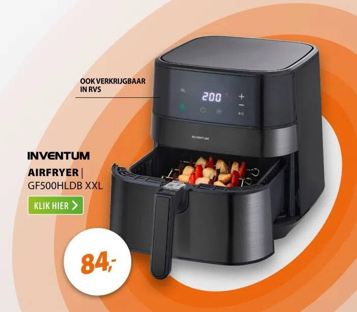 INVENTUM AIRFRYER GF500HLDB XXL aanbieding bij Expert