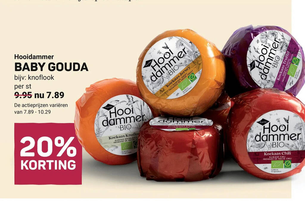 Hooidammer BABY GOUDA aanbieding bij Ekoplaza