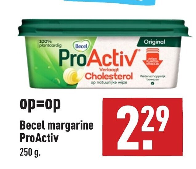 Becel Margarine ProActiv 250g aanbieding bij ALDI